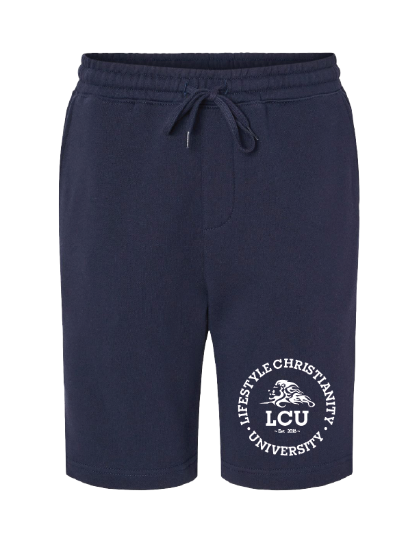 LCU Classic Navy Logo Shorts with Circle Logo – Lifestyle Christianity